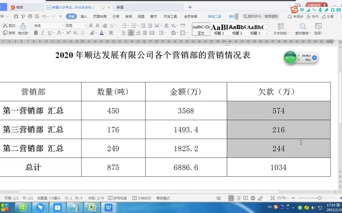 EXECL电子工作表的汇总操作流程---案例应用