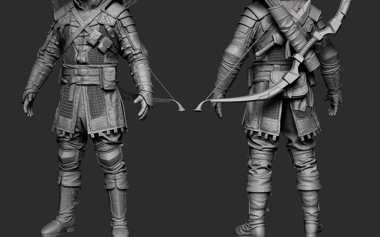 干货技巧!3分钟教你zbrush布料添加厚度保持最低细分级别的方法【...