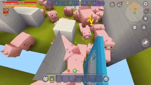 迷你世界:猪中找人,原来用妮妮角色来玩这个地图才是正确的玩法