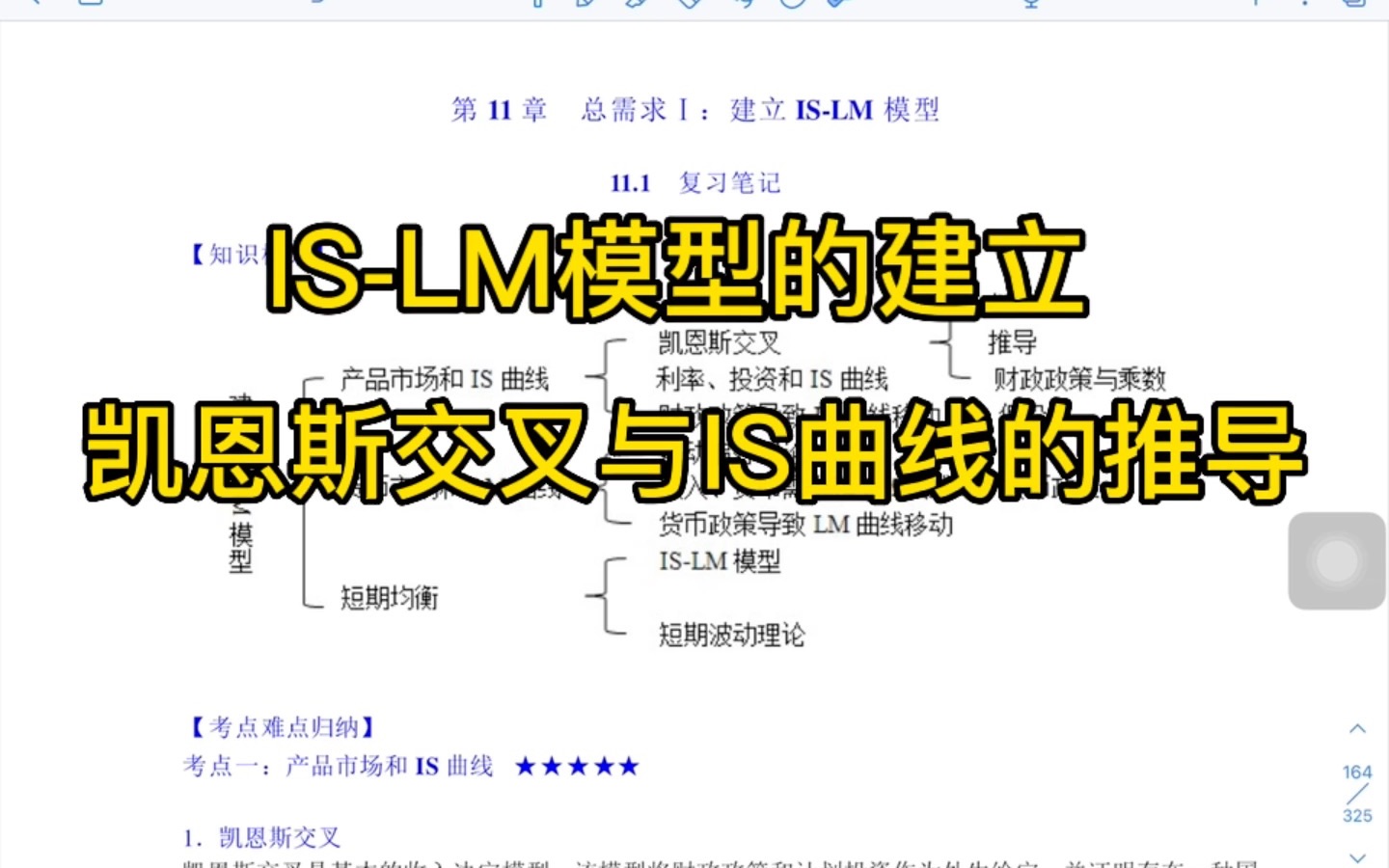 凯恩斯交叉和IS曲线的推导,IS-LM曲线的建立,宏观经济学