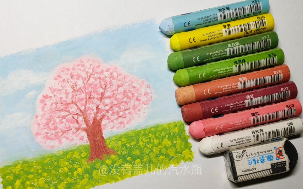 【油画棒手绘】超简单的春日风景画