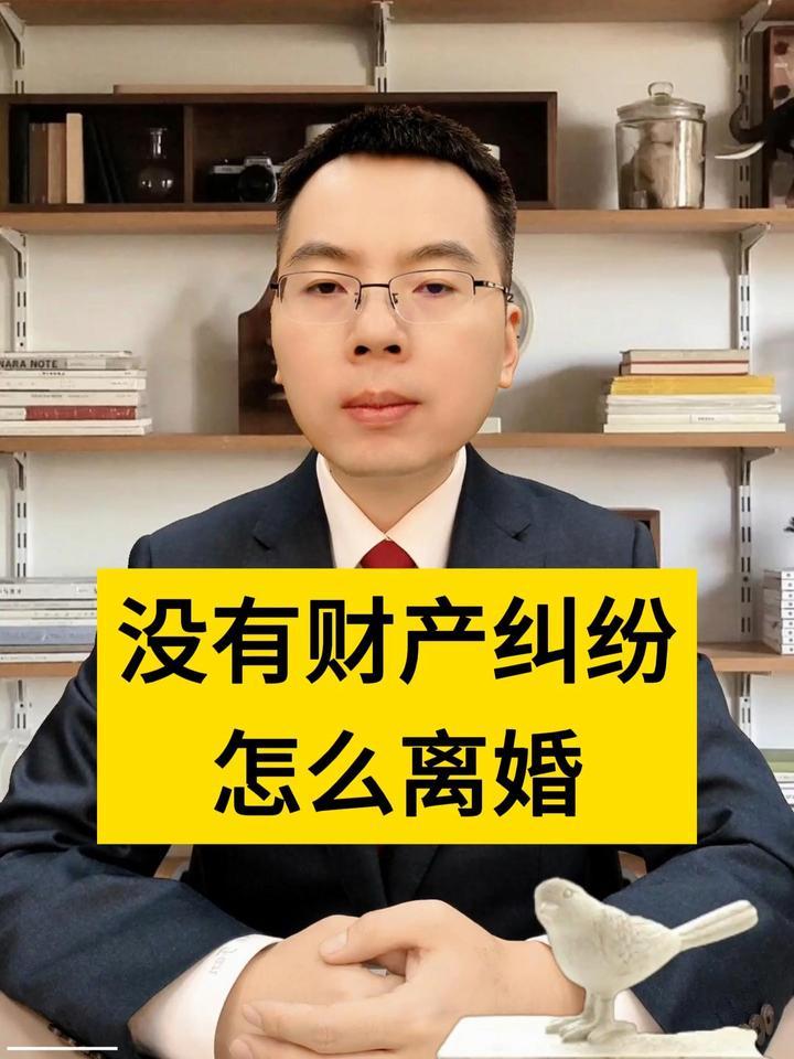 没有财产纠纷怎么离婚? 没有财产纠纷怎么离婚?#法律咨询 #离婚 #.