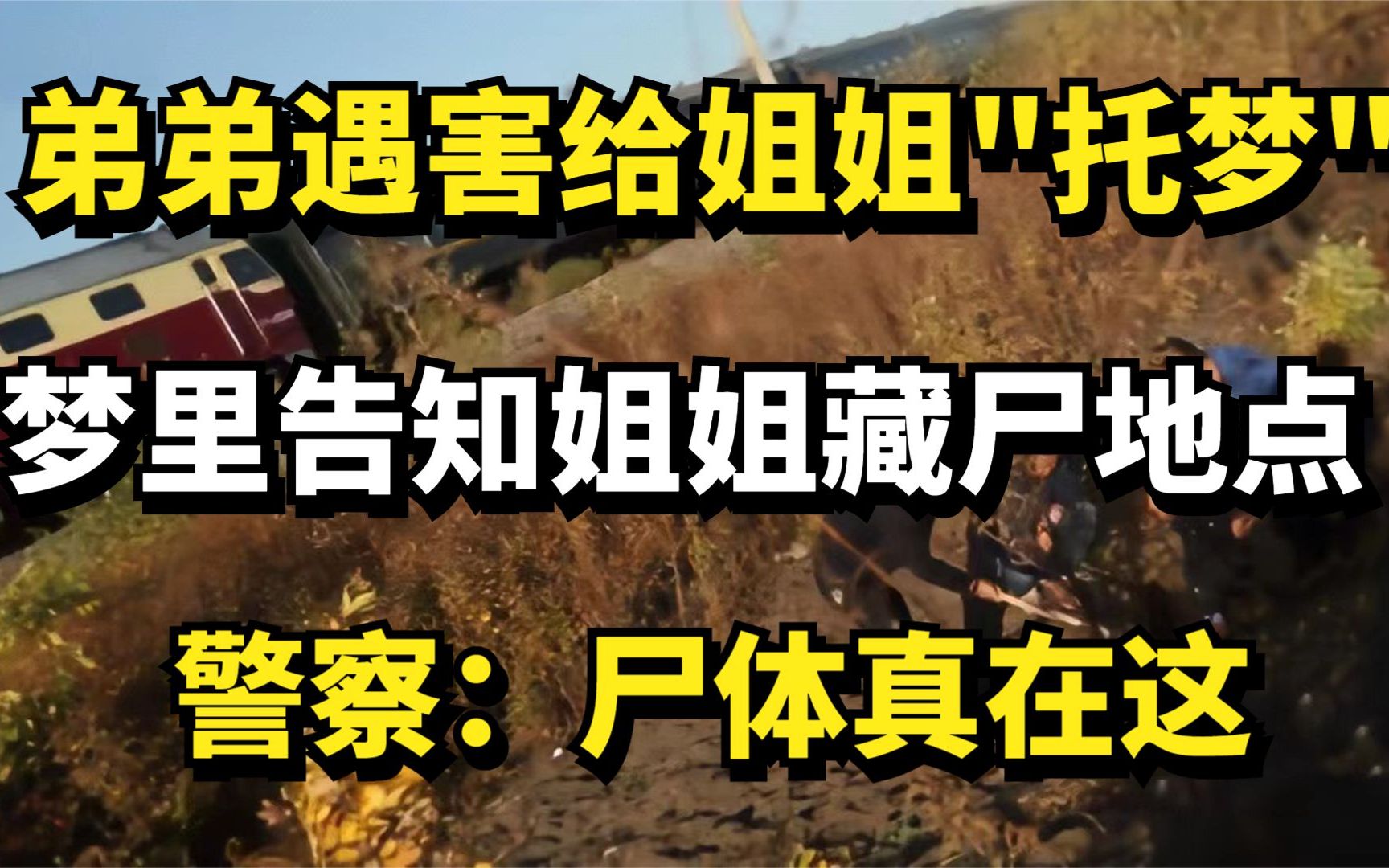 弟弟遇害给姐姐"托梦",梦里告知姐姐藏尸地点,警察:尸体真在这