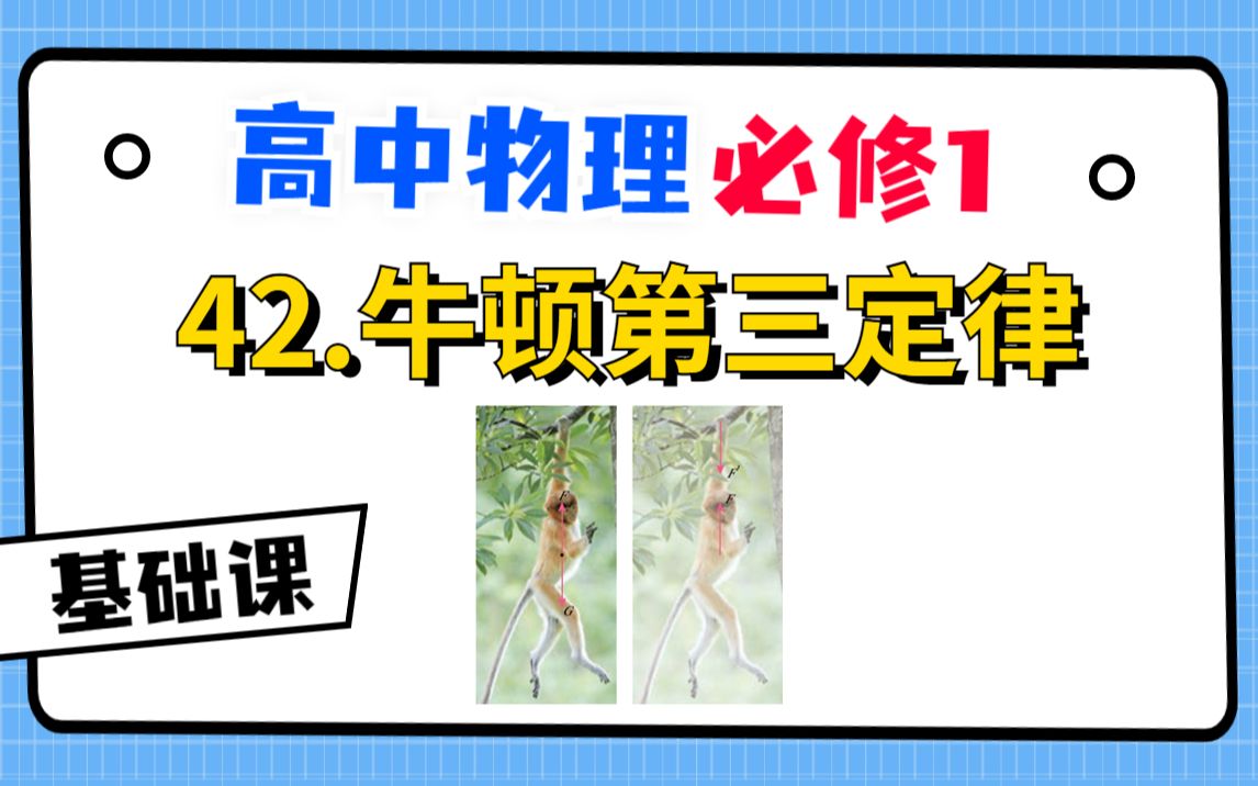 【高中物理必修1系统课】42.牛顿第三定律