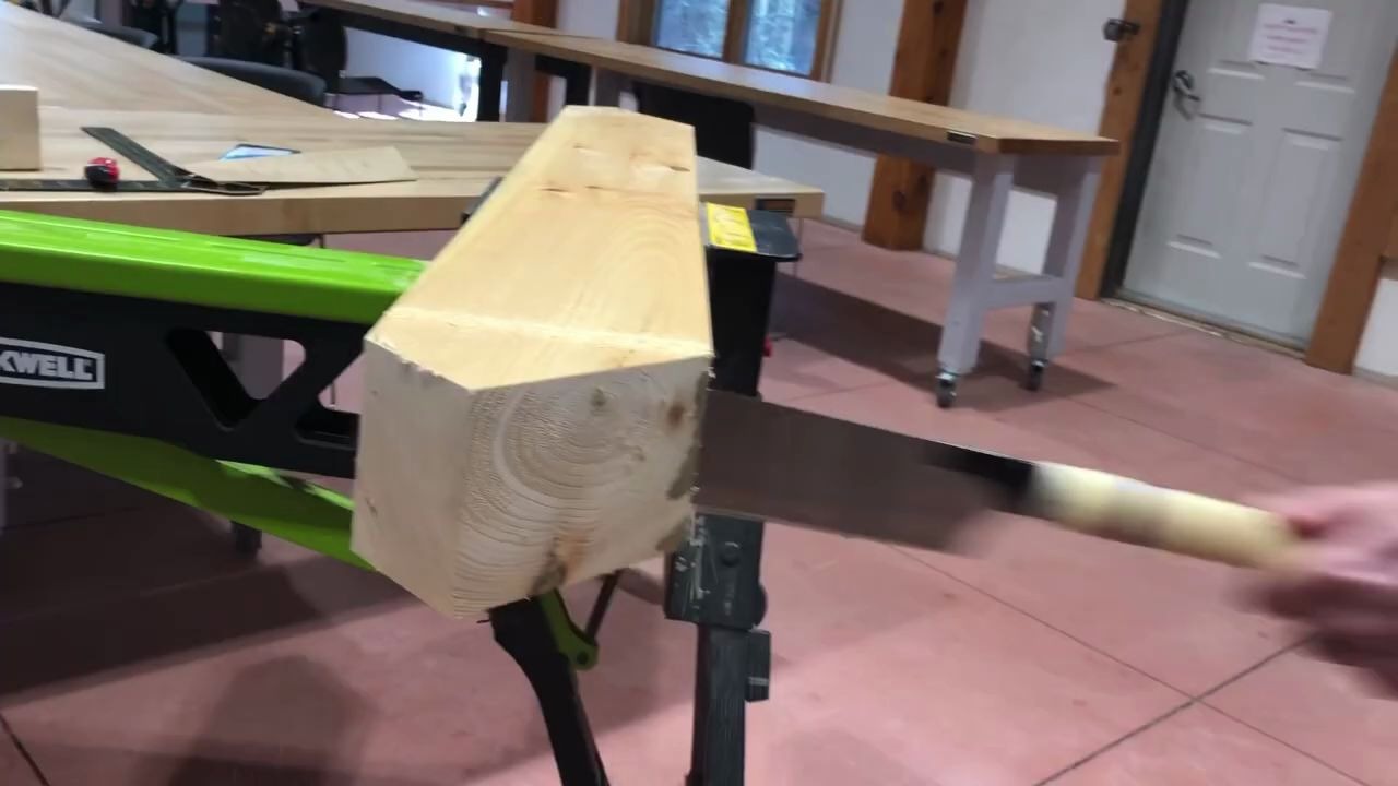 如何使用日式手锯How to use a Japanese hand saw