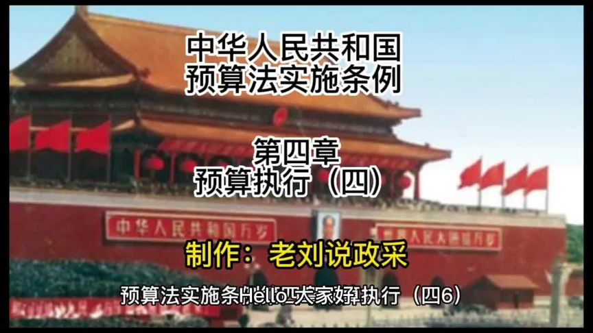 中华人民共和国预算法实施条例|第四章预算执行(四)
