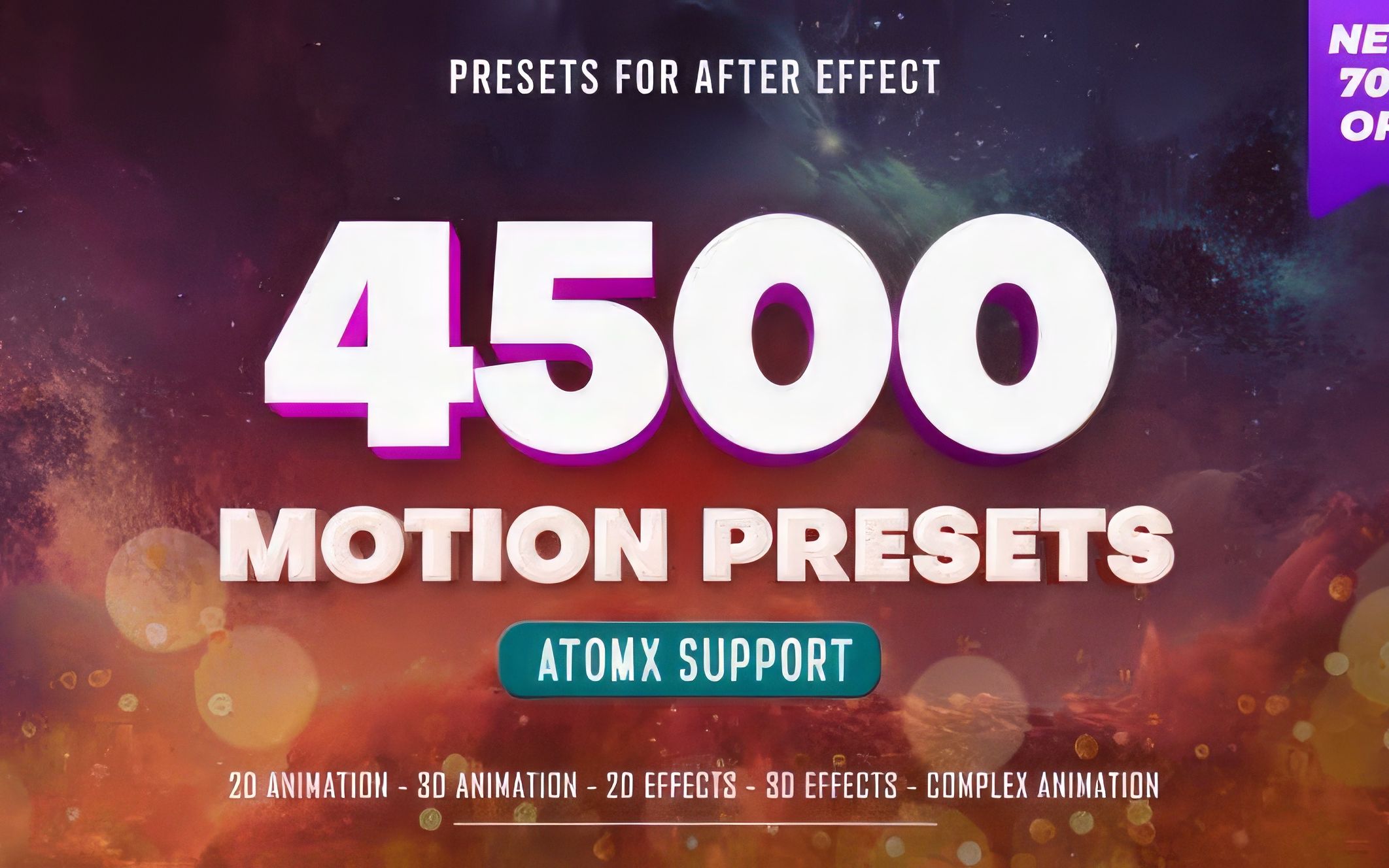 AE脚本|4500种AtomX扩展动画预设 Motion Presets