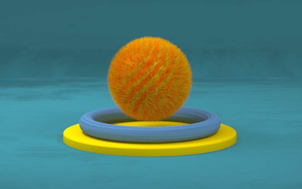 C4D 毛发毛皮毛茸茸玩具教程