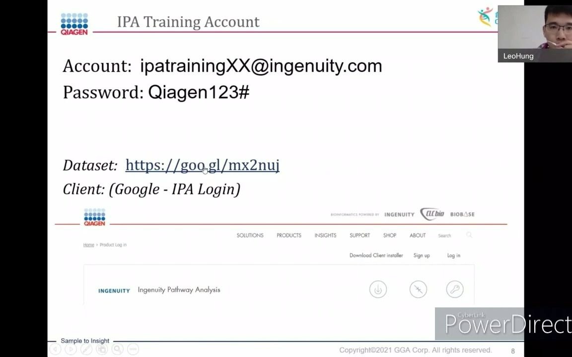 QIAGEN IPA 基本操作(资料搜寻、网络建立、资料上传及注释)