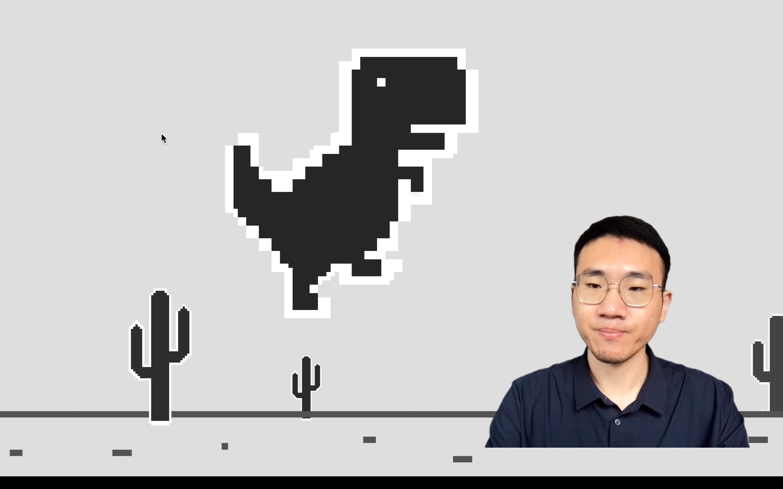 12行Python代码复刻Chrome小恐龙游戏-换一种玩法学Python第09期