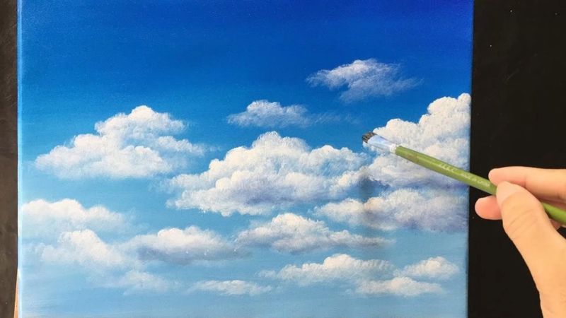 云朵怎么画,水彩画云朵教程来啦,特别好看!