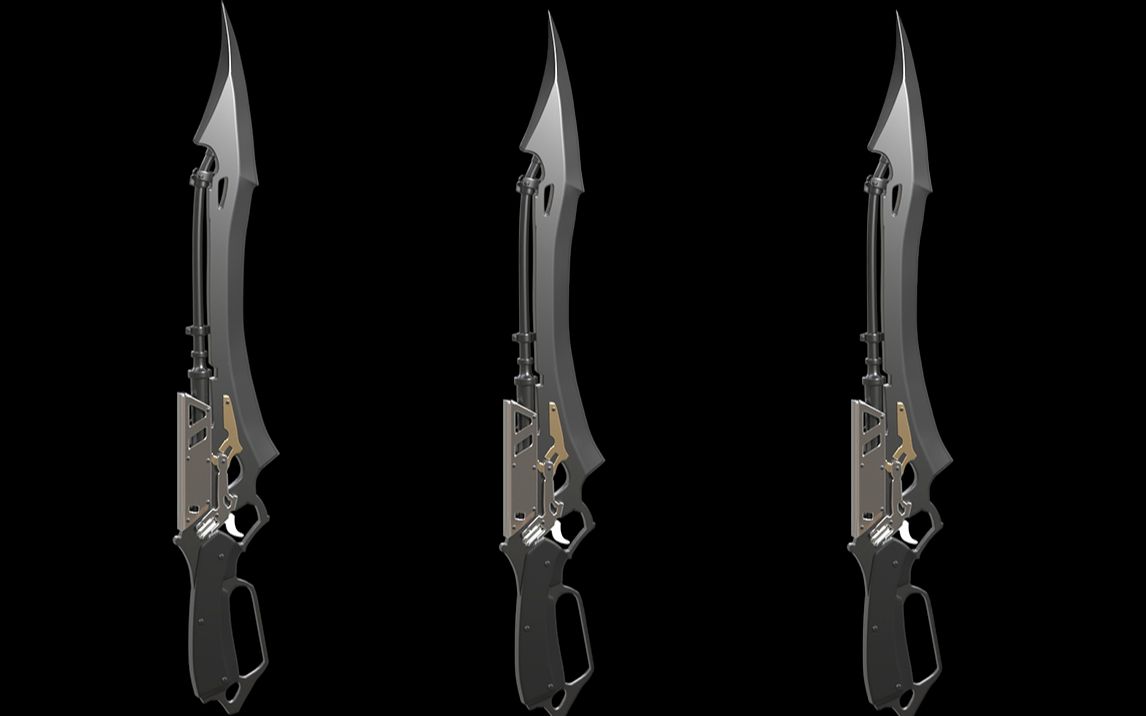 【3D MAX教程】如何建模武器小刀?不用Maya!不用ZB!MAX全流程...