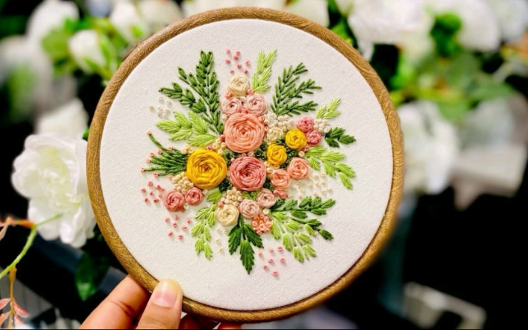 手工刺绣,图案设计过程,非常简单