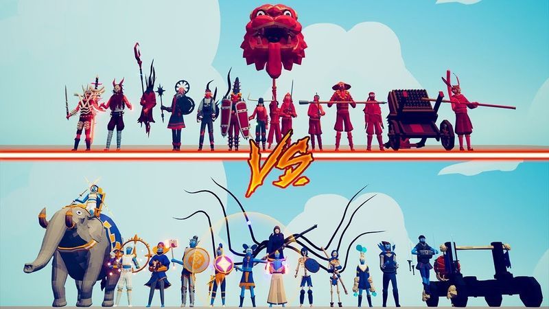 全面战争模拟器游戏魔幻恶派系和王朝派系对战魔幻善派系和亡灵派系