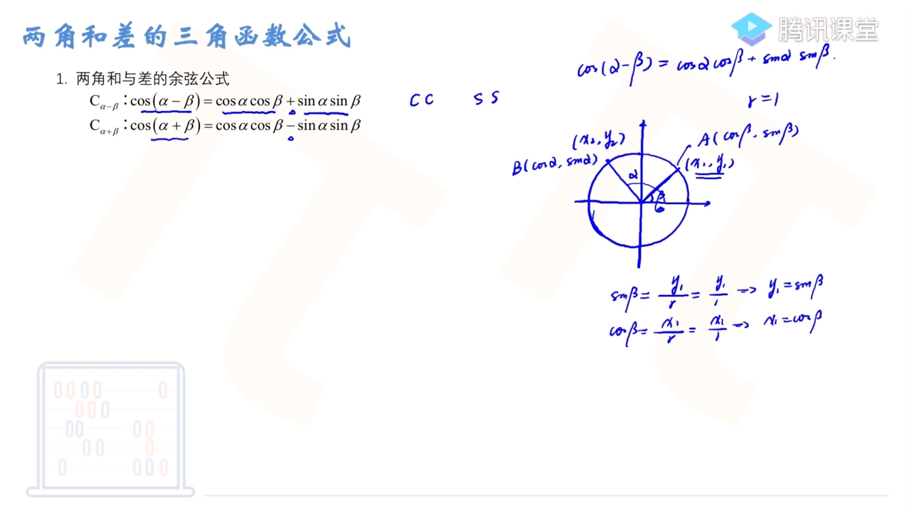 14.1两角和差的三角函数公式