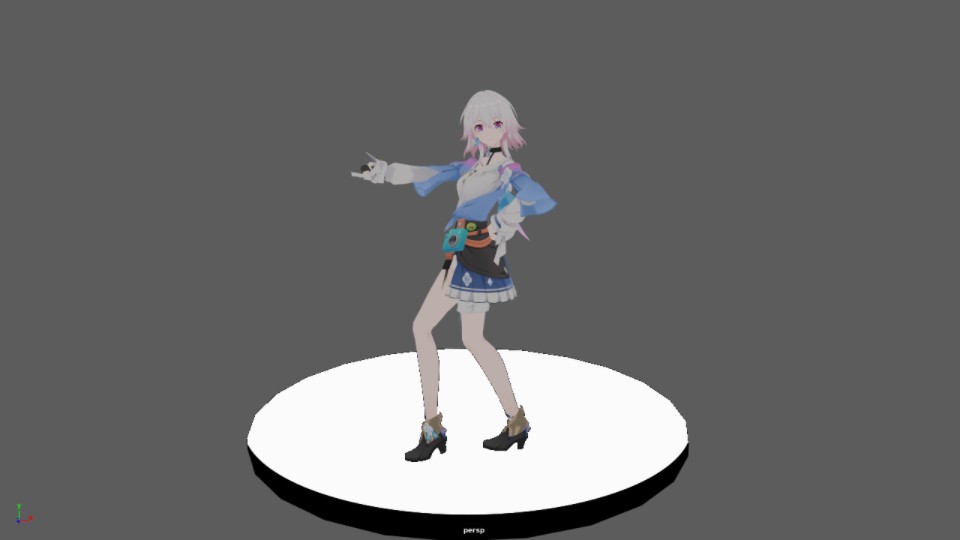 maya角色动画小练习