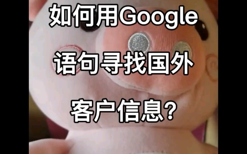 如何用Google语句寻找国外客户信息?#外贸#出口#外贸客户
