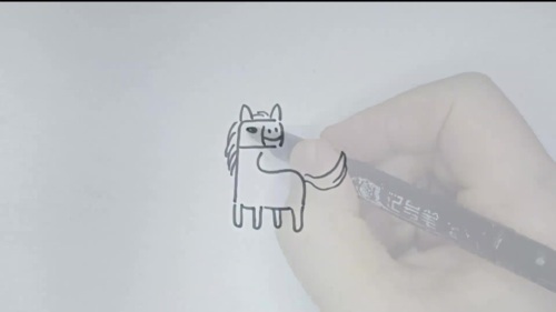 马怎么画?教你用字母画马的简笔画