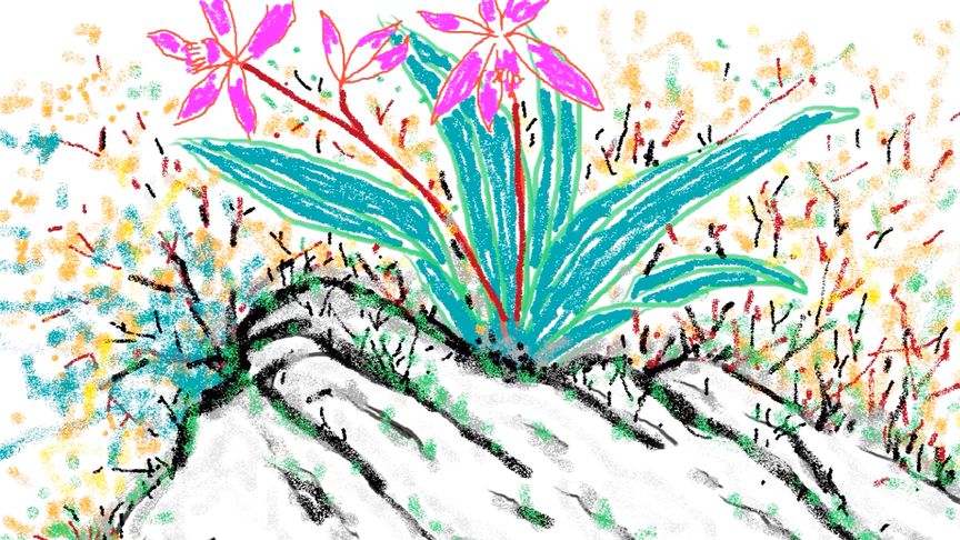 电脑鼠标绘画:大咖用鼠标也能画出水彩山水画的感觉