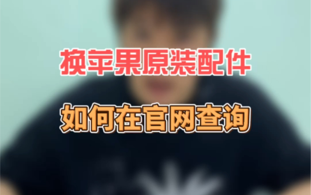 换苹果原装配件后如何在官网查询维修记录?