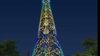 河北衡水电视台信号塔亮化工程案例