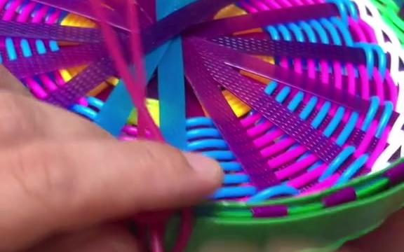 编篮子教程 编篮子纯手工编制 单边收口教程 你学会了吗?