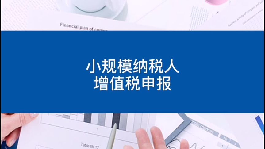 小规模纳税人增值税申报#会计 #财务#报税 #小规模