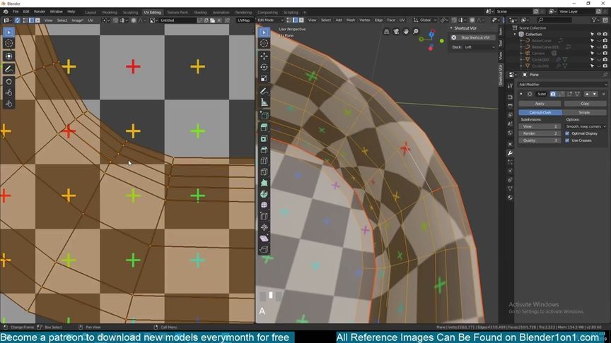 blender-UV拆分-最简单的UV展开任何网格的方法