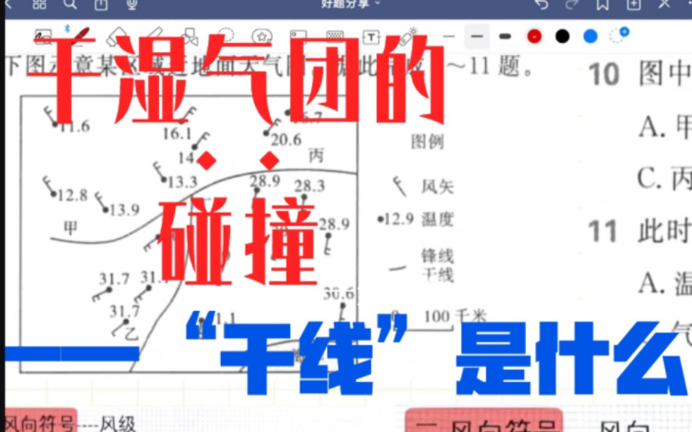 点击就能查看天气系统里面的“干线”是什么