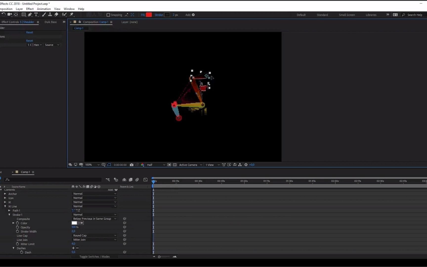 Duik Bassle人物角色骨骼绑定官方教程(03.Auto-Rig--Arm and IK)