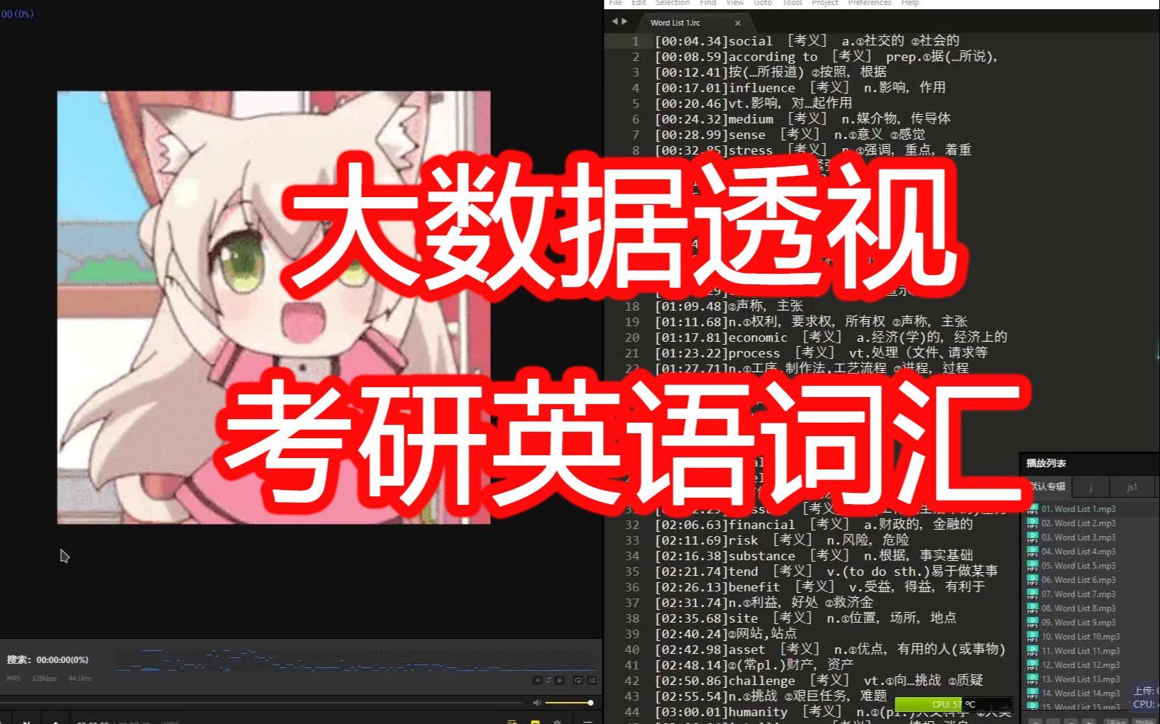 大数据透视考研英语词汇Word List 12