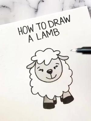 小羊#简笔画 #跟着学画画 #每日一画 #亲子简笔画