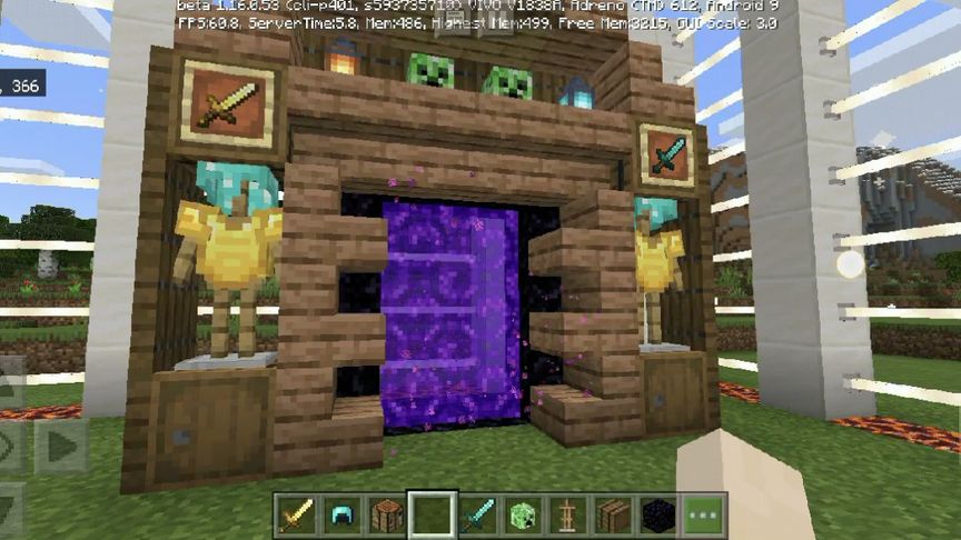 《我的世界》好看的地狱门。