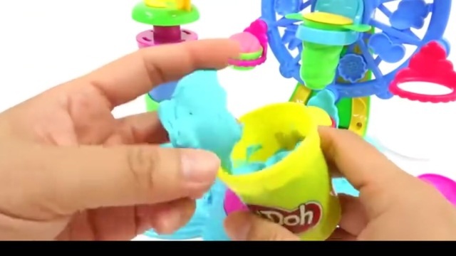 玩具橡皮泥制作视频手工制作玩具各种颜色的橡皮泥