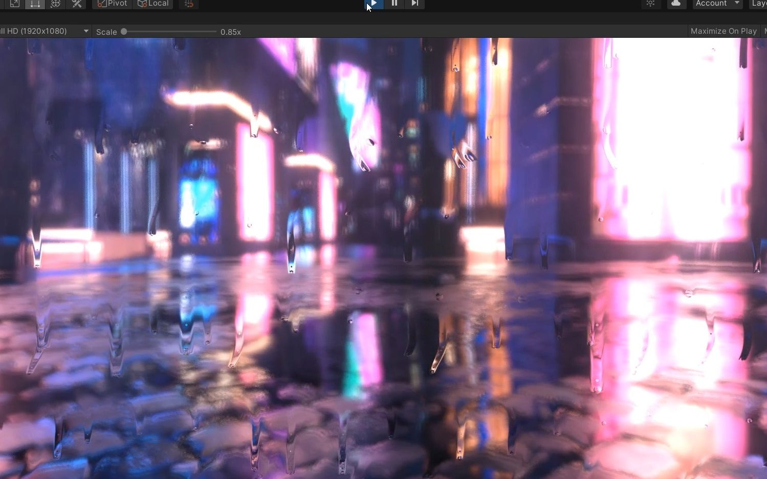 Unity 屏幕雨滴后处理效果练习