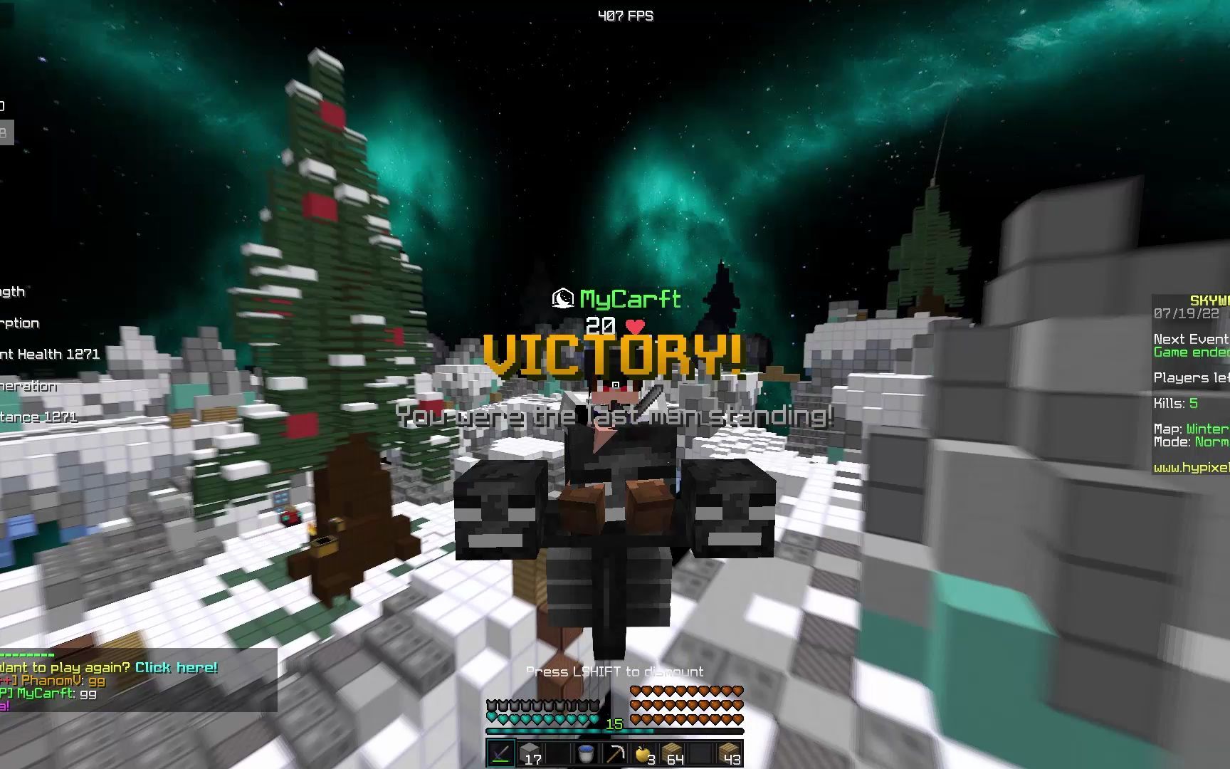 This Last Work+鼠标点击声音+新的动态模糊!(Hypixel Skywars)