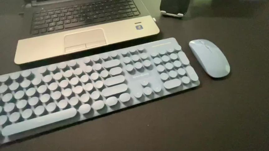 手机ipad电脑笔记本都能用的无线键鼠套装,支持三种模式#键盘