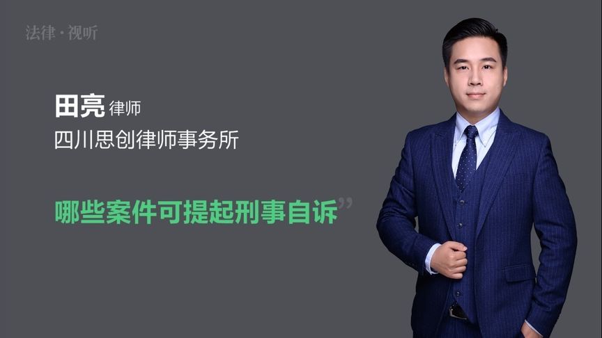 哪些案件可提起刑事自诉