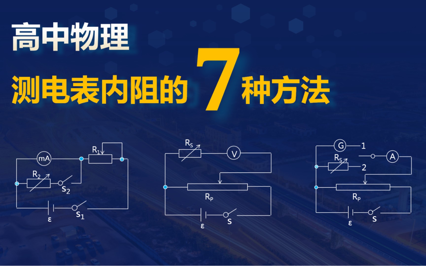 电路应用——半偏法测电阻