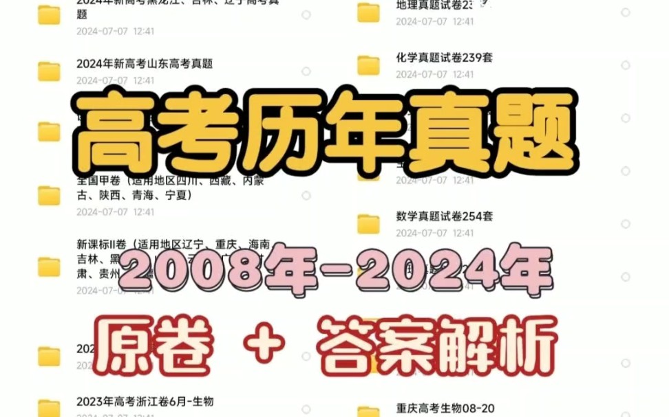 2024年高考真题试卷全科合集原卷+真题解析