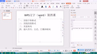 wps文字第4课