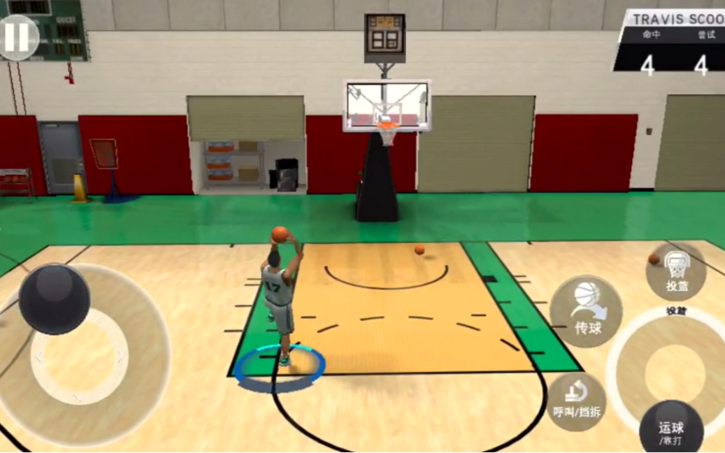 【NBA2k20手游】抛投/后撤步/急停 新手教学
