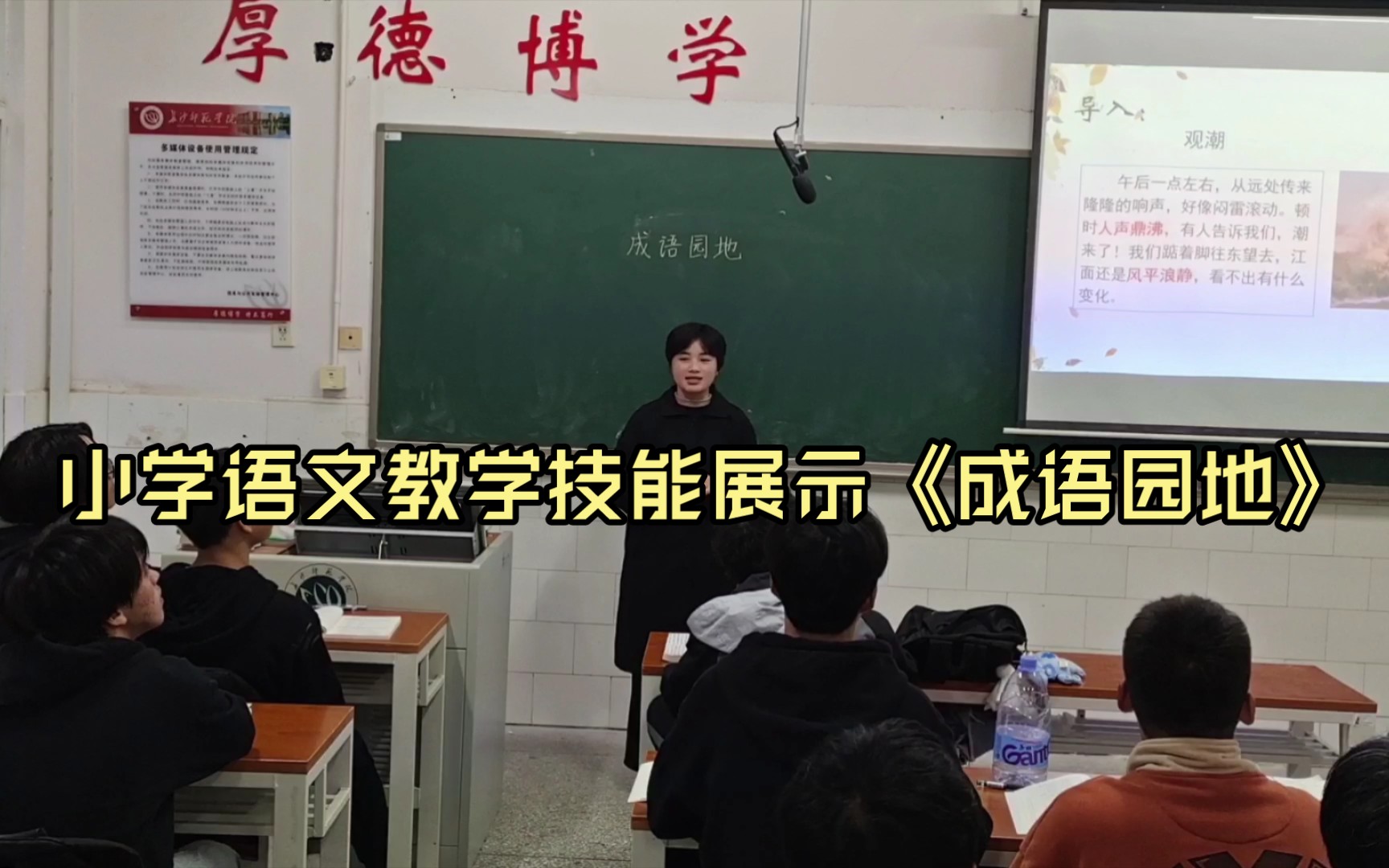 小学语文教学技能展示《成语园地》