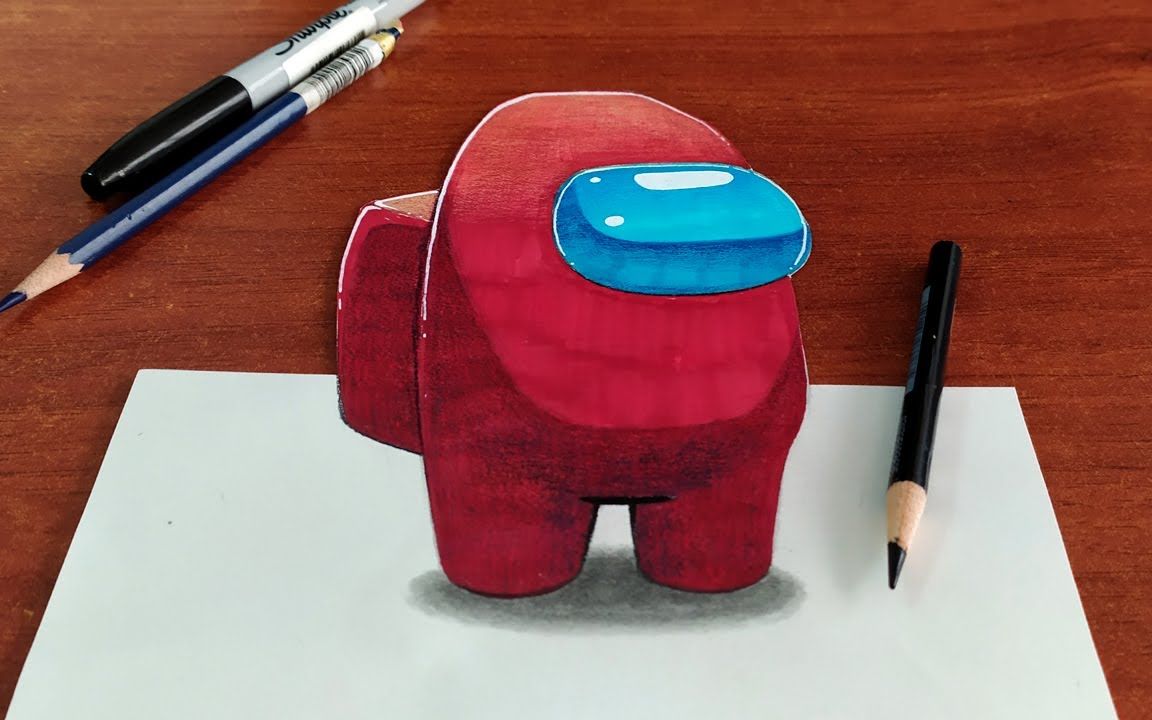 3D立体画绘画教程,如果不告诉你真像你看像不像真的?