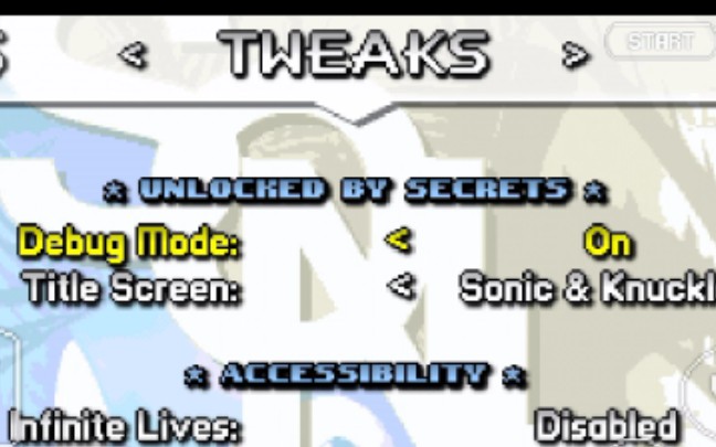 sonic3 air 完美存档的debug模式