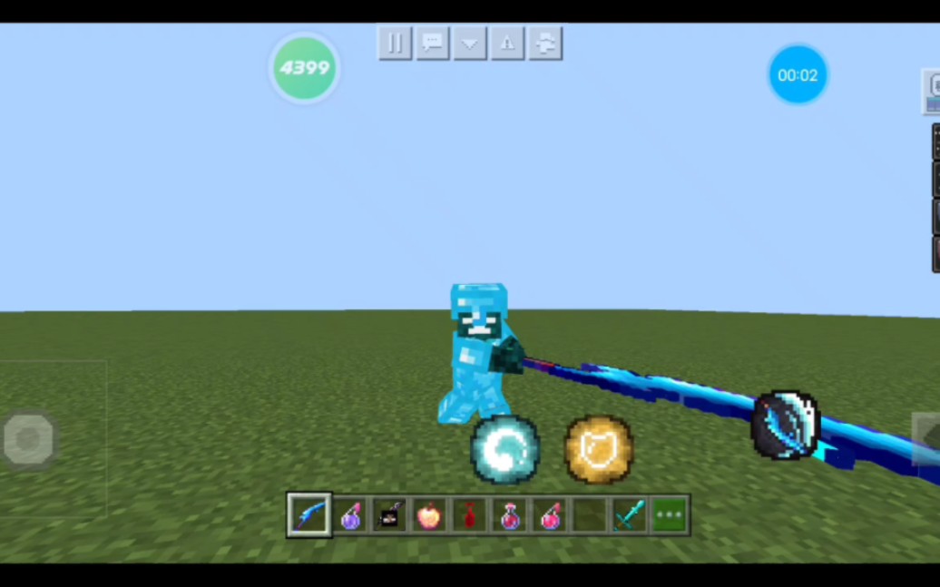 我的世界:使用战神之刃挑战蛇刃him,烦人的村民擂台赛!_我的世界