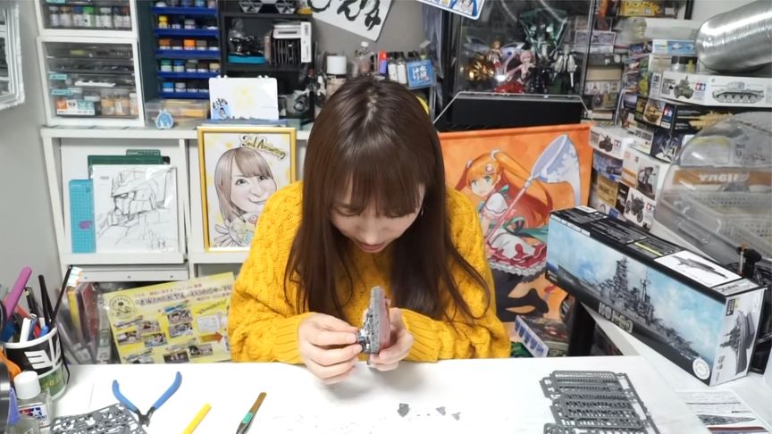 【模型制作】日本萌妹子带你做二战金刚级战列舰