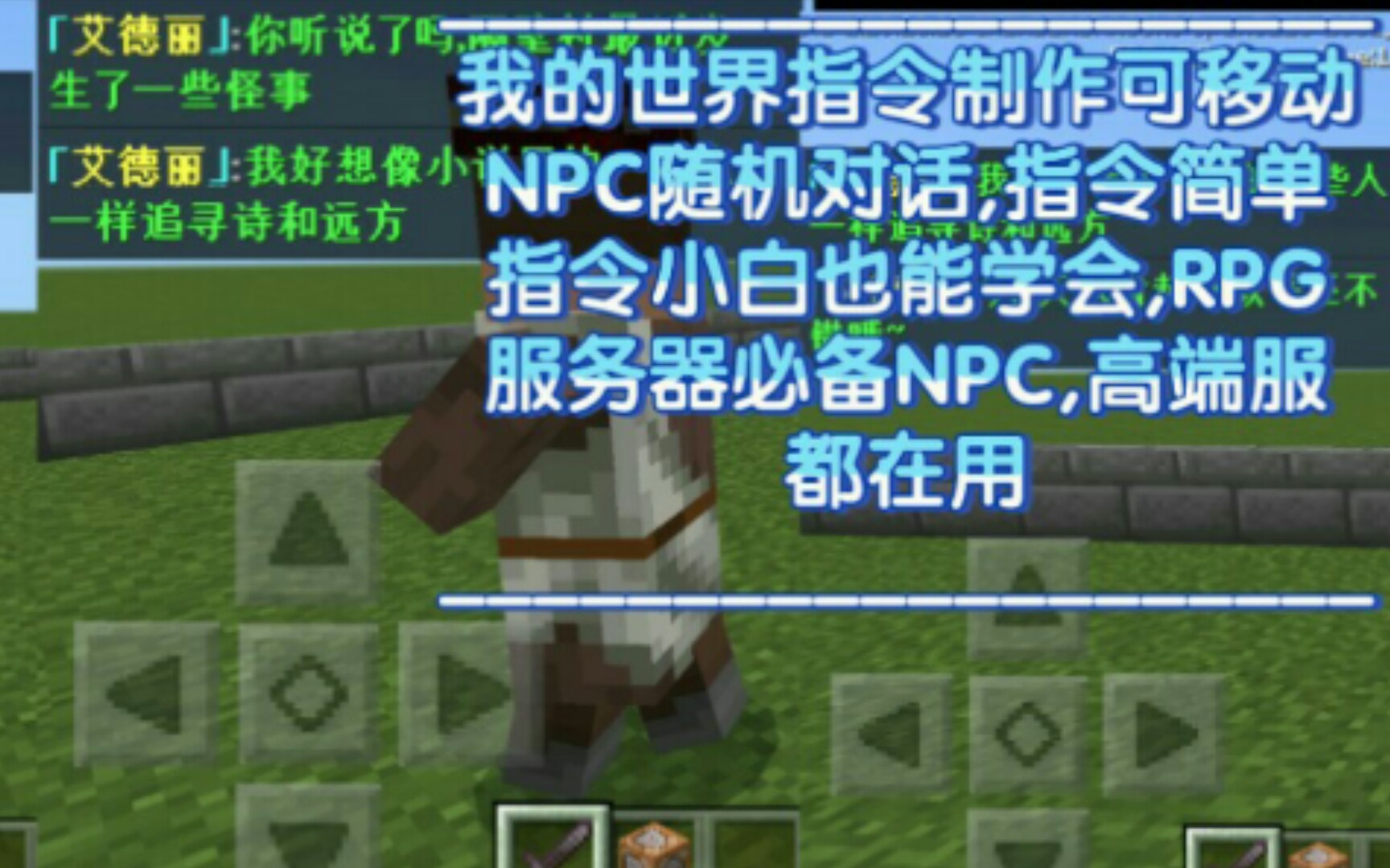 我的世界:指令制作非固定NPC随机对话,RPG服务器必备!
