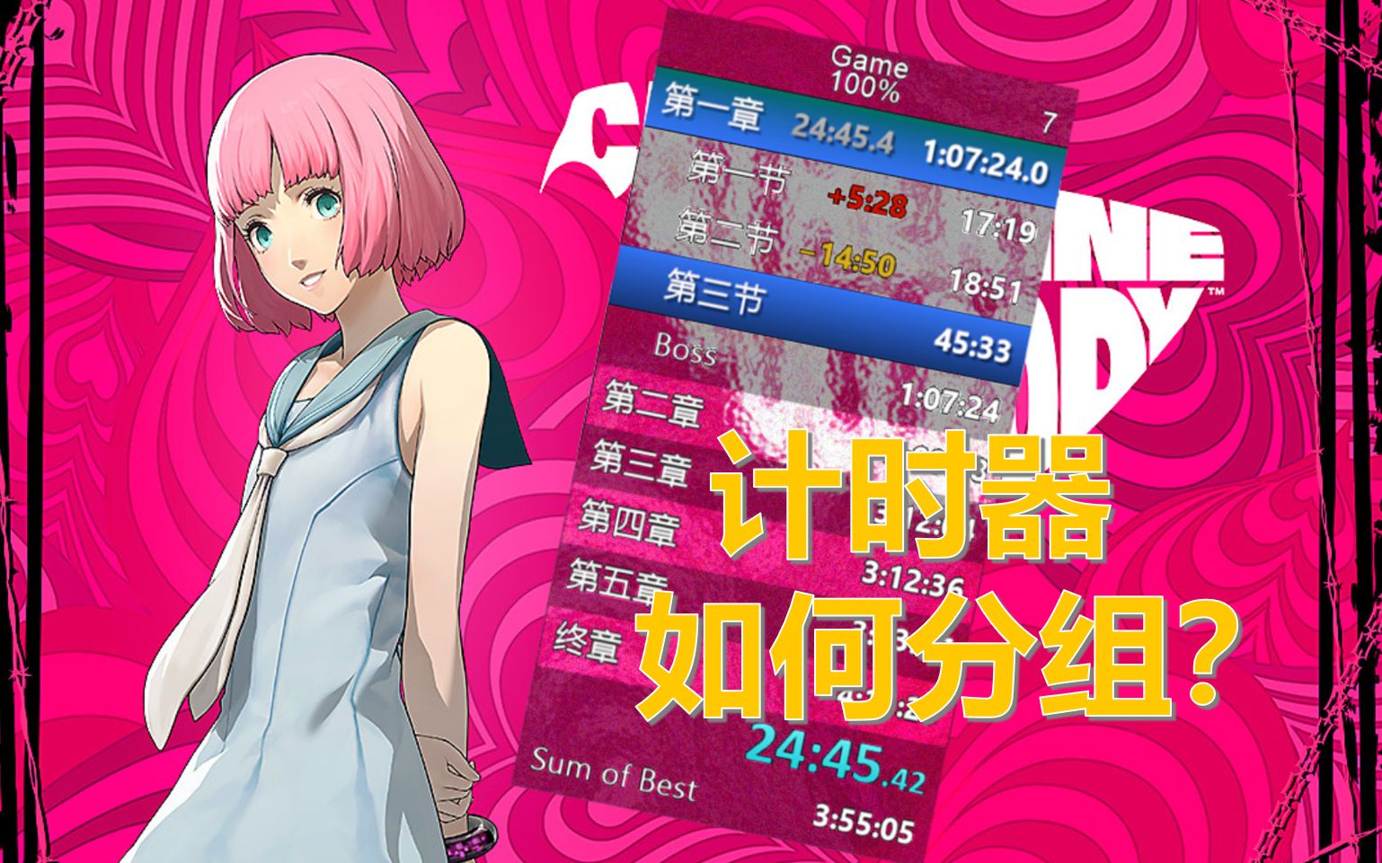 【分享】速通计时器LiveSplit如何对打点进行分组