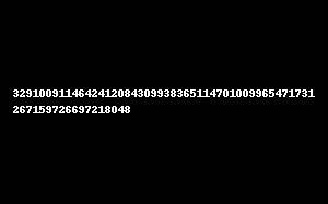 2048方块,但是显示全部位数 Part I (2^1-2^3000)